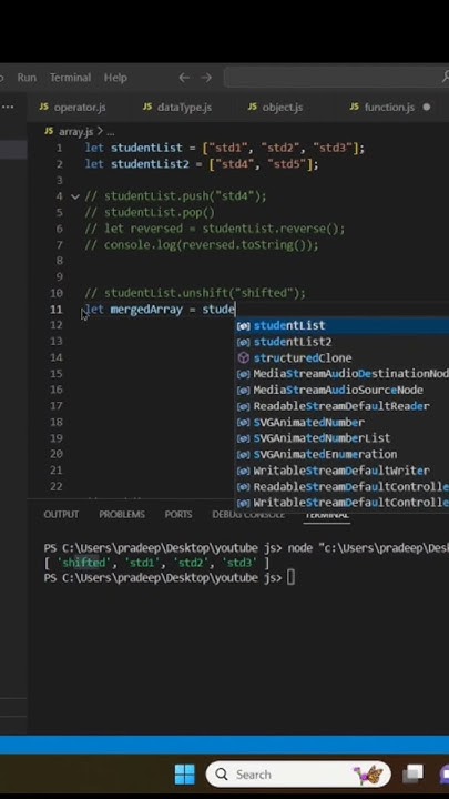 How To Merge Two Arrays In Javascript Javascript Arrays Programming