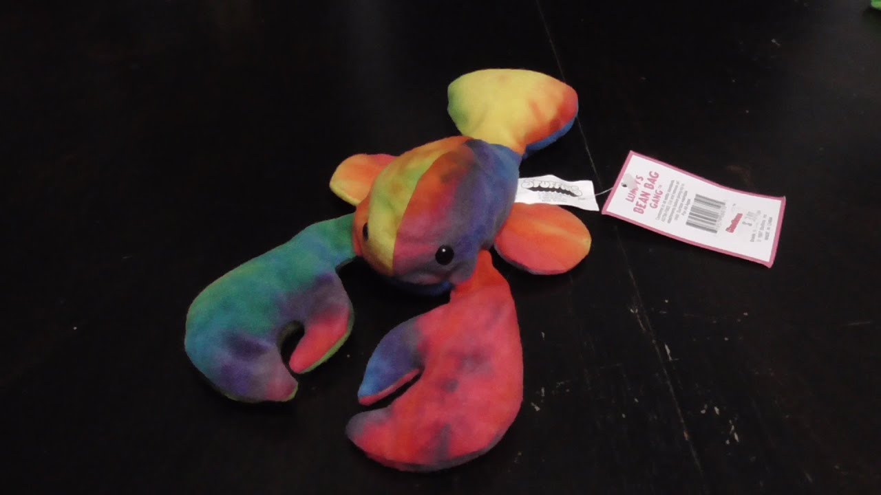 1997 STUFFINS LUMPY'S GANG LENNY THE LOBSTER PLUSH REVIEW - YouTube