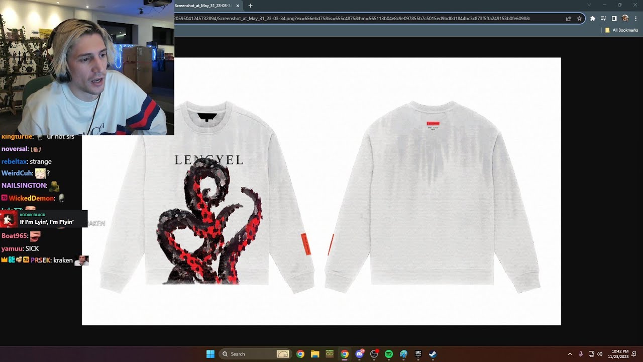 xQc Reveals his Merch Design Concept - YouTube