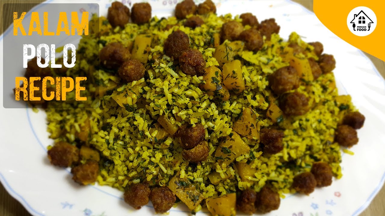 Kalam Polo Shirazi / Persian Kohlrabi (Cabbage) And Rice With Meatballs ...