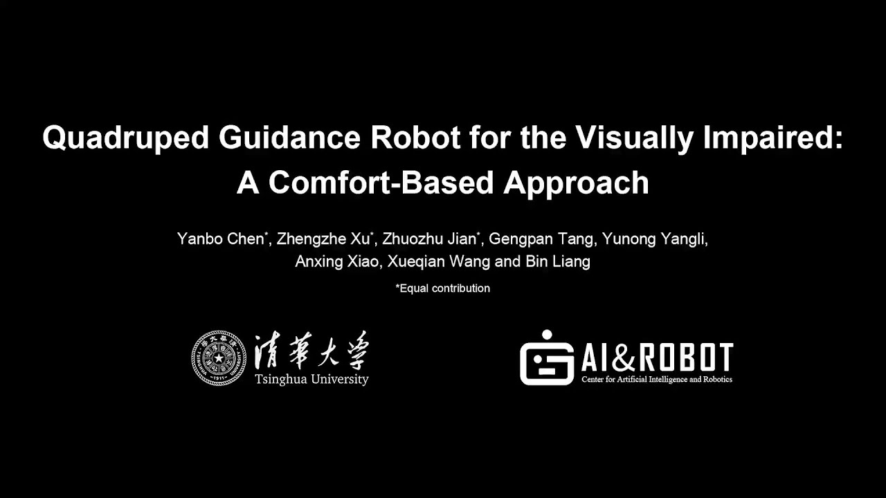 Quadruped Guidance Robot for the Visually Impaired: A Comfort-Based ...