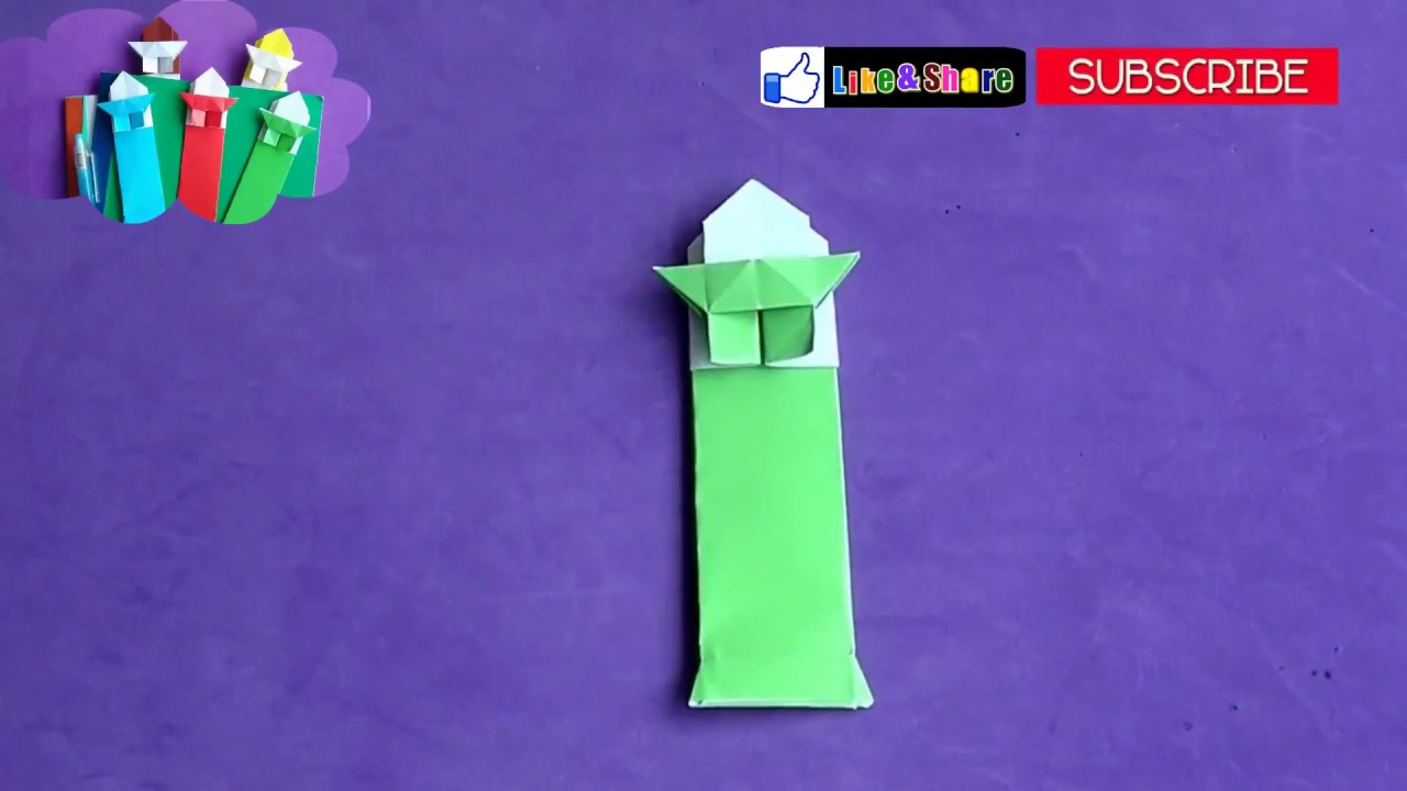 Cara Membuat Origami Penanda Buku - YouTube