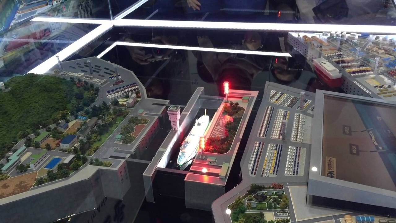 Incheon Inner Port Lock Gate Model Simulation - YouTube