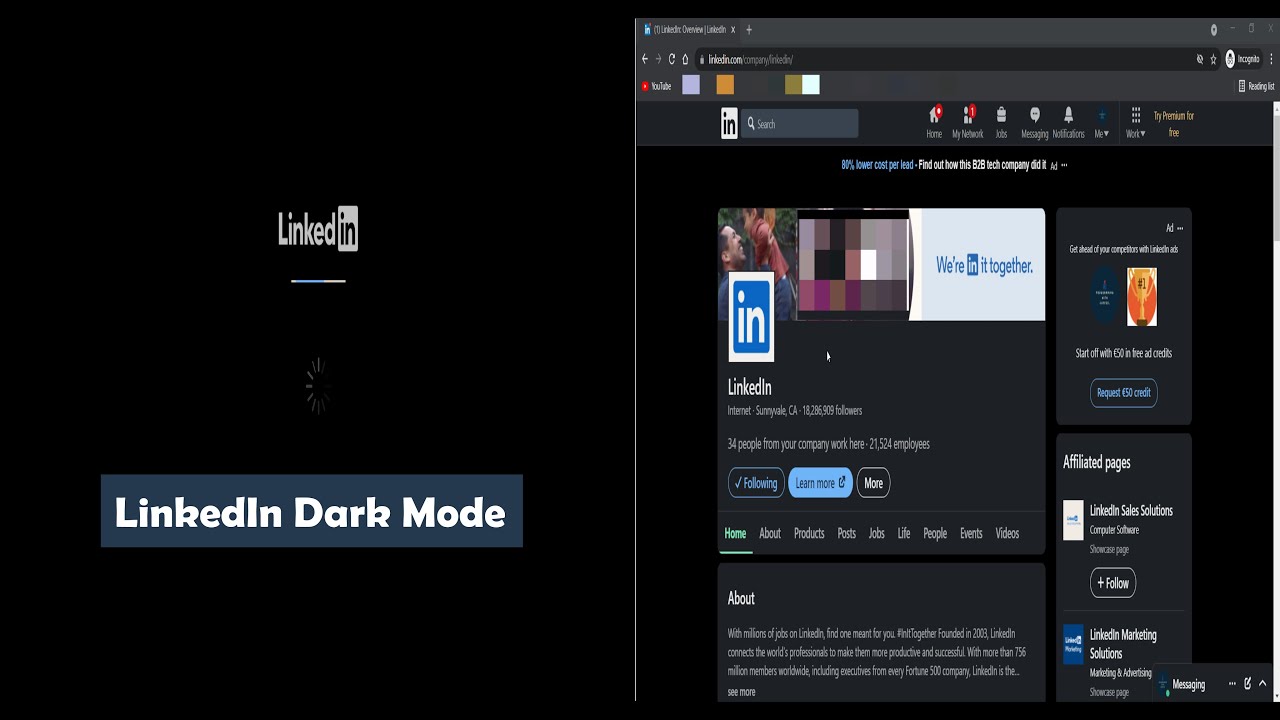 How to Enable LinkedIn Dark Mode | LinkedIn Dark Mode - YouTube