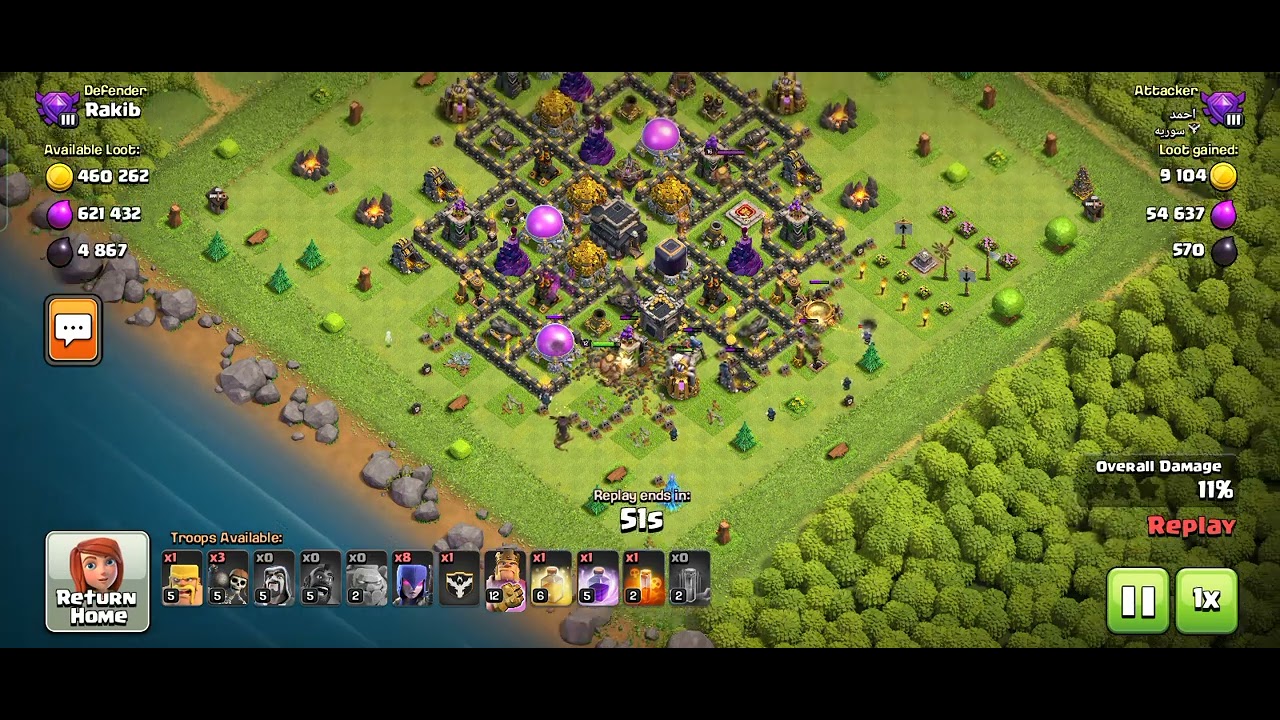 gaming video || Clash of clans world || town hall 9 || when someone ...