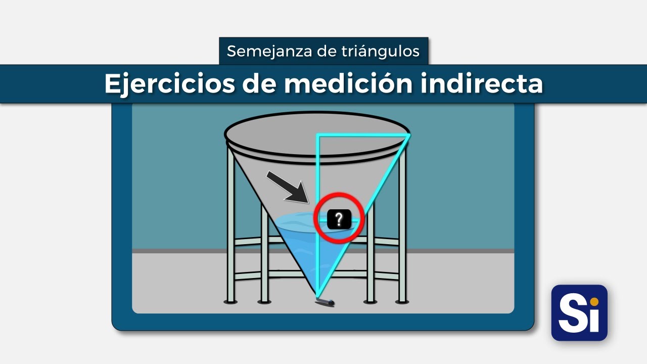 El tanque en forma de cono invertido | Semejanza en triángulos ...
