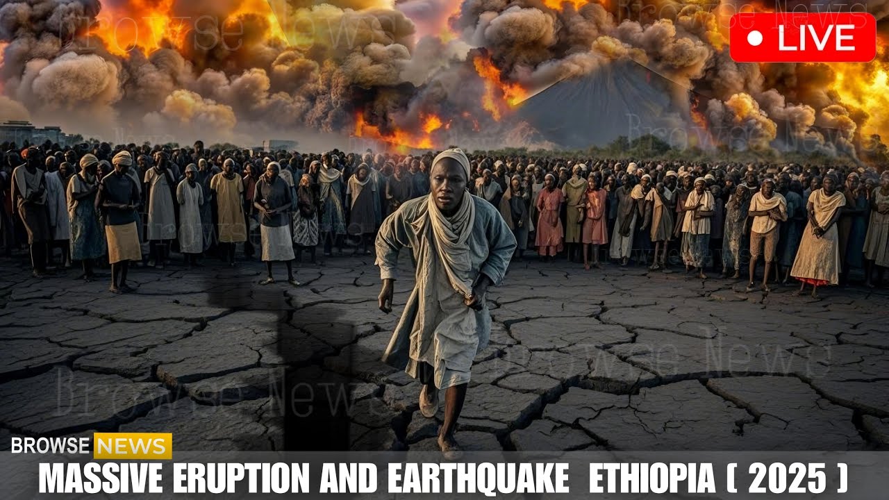 Terrifying! Massive Volcano Eruption and Earthquake in Ethiopia Split ...