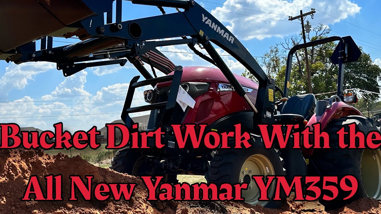 Bucket Dirt Work With the All New Yanmar YM359 - YouTube
