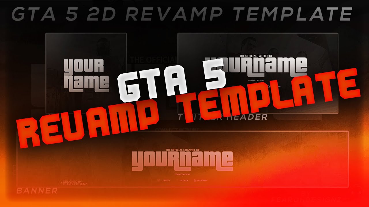 GTA 5 2D Revamp Template By Fearoh - YouTube