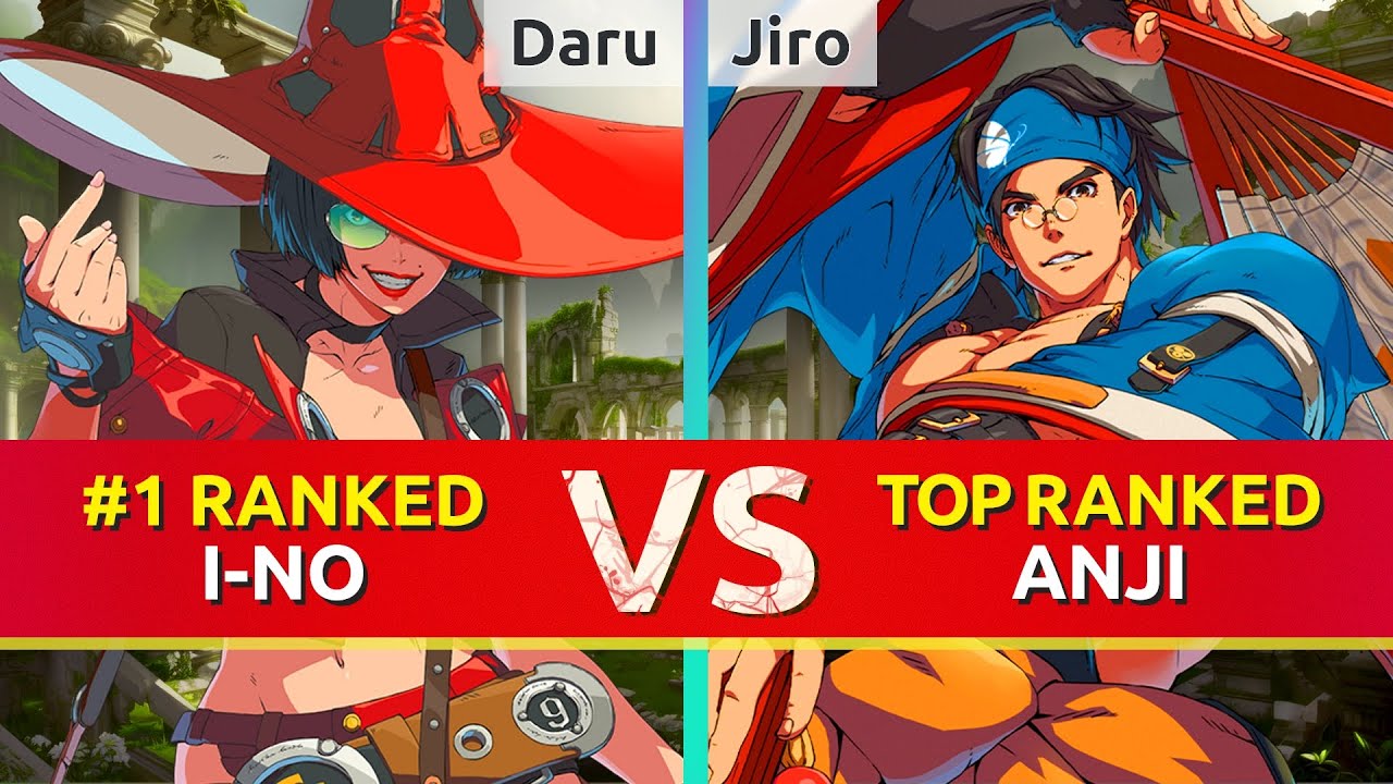GGST Daru (#1 Ranked I-No) vs Jiro (TOP Ranked Anji). High Level ...