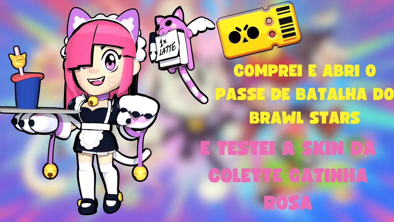 COMPREI E ABRI O NOVO BRAWL PASS DO BRAWL STARS E JOGUEI COM A SKIN DA ...