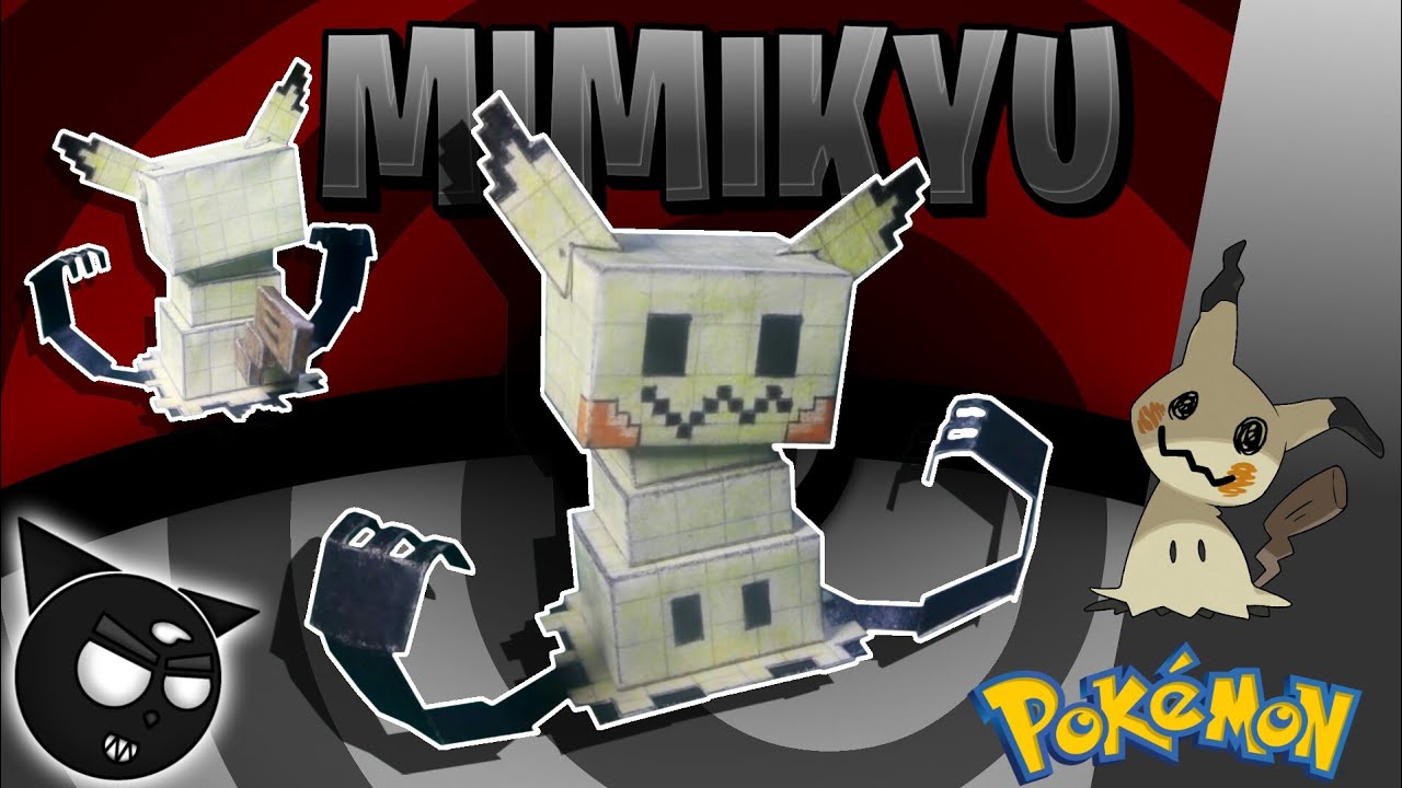 Cómo hacer a mimikyu | Pokemon | papercraft casero | Danielmx | - YouTube