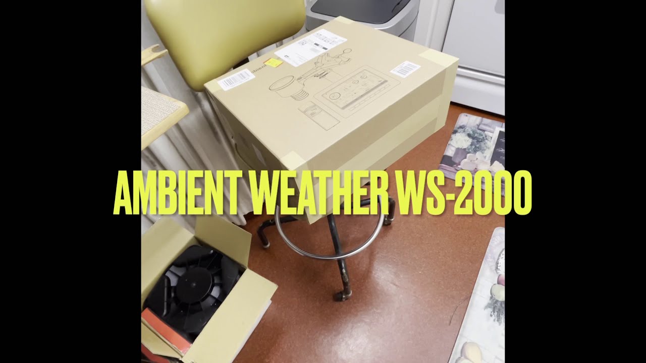 AMBIENT WEATHER WS-2000 first impression - YouTube