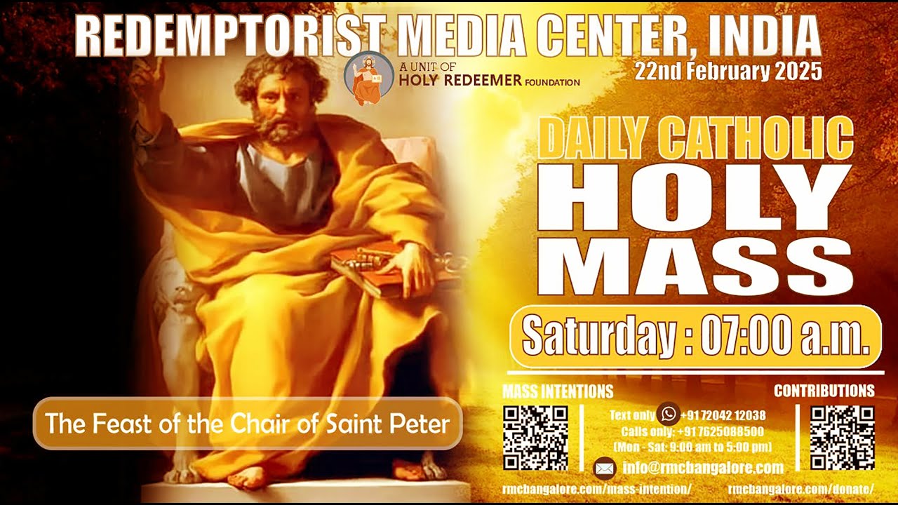 Catholic Holy Mass - 22nd February, 2025 | Saturday - YouTube