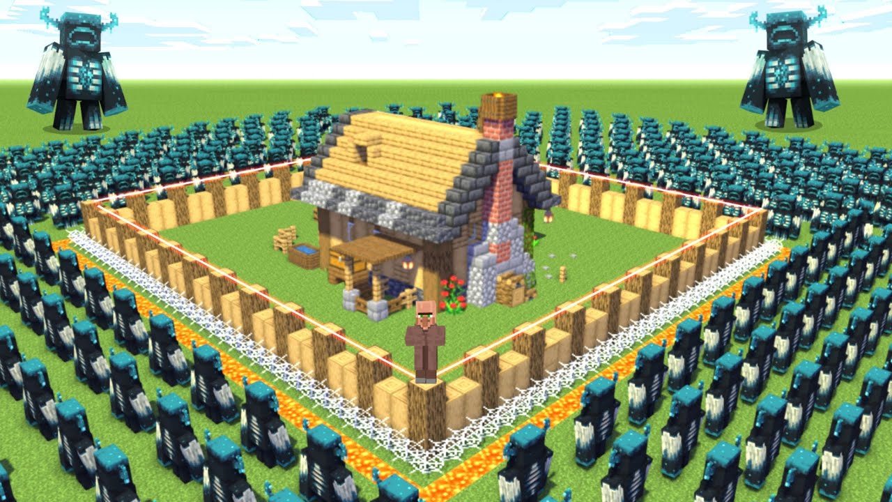 1000 Warden Vs Best Defence Base 😱 In Minecraft... - YouTube