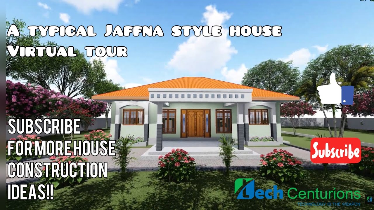 Architectural 3D model of a Typical Jaffna Style House #BuildingIdeas # ...
