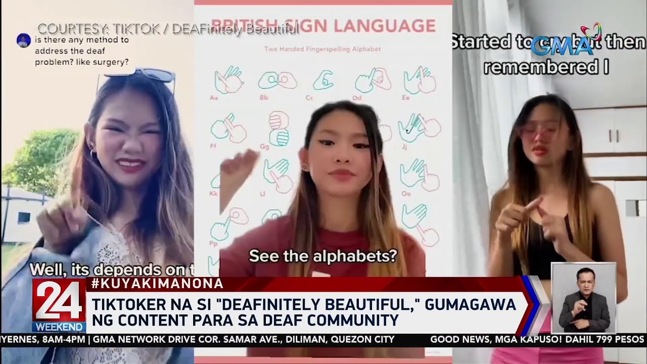 Tiktoker na si "Deafinitely Beautiful," gumagawa ng content para sa ...