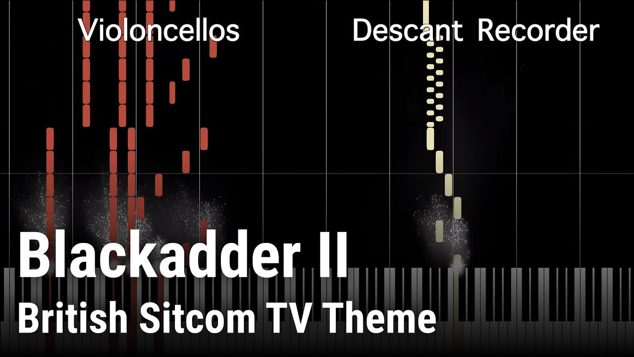 Theme from Blackadder II - Full score visualization - YouTube