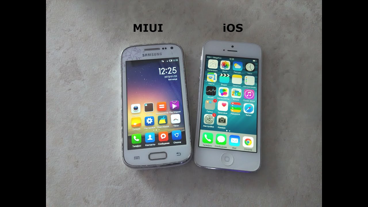 MIUI vs iOS comparison (Xiaomi ui vs Apple ui) - YouTube