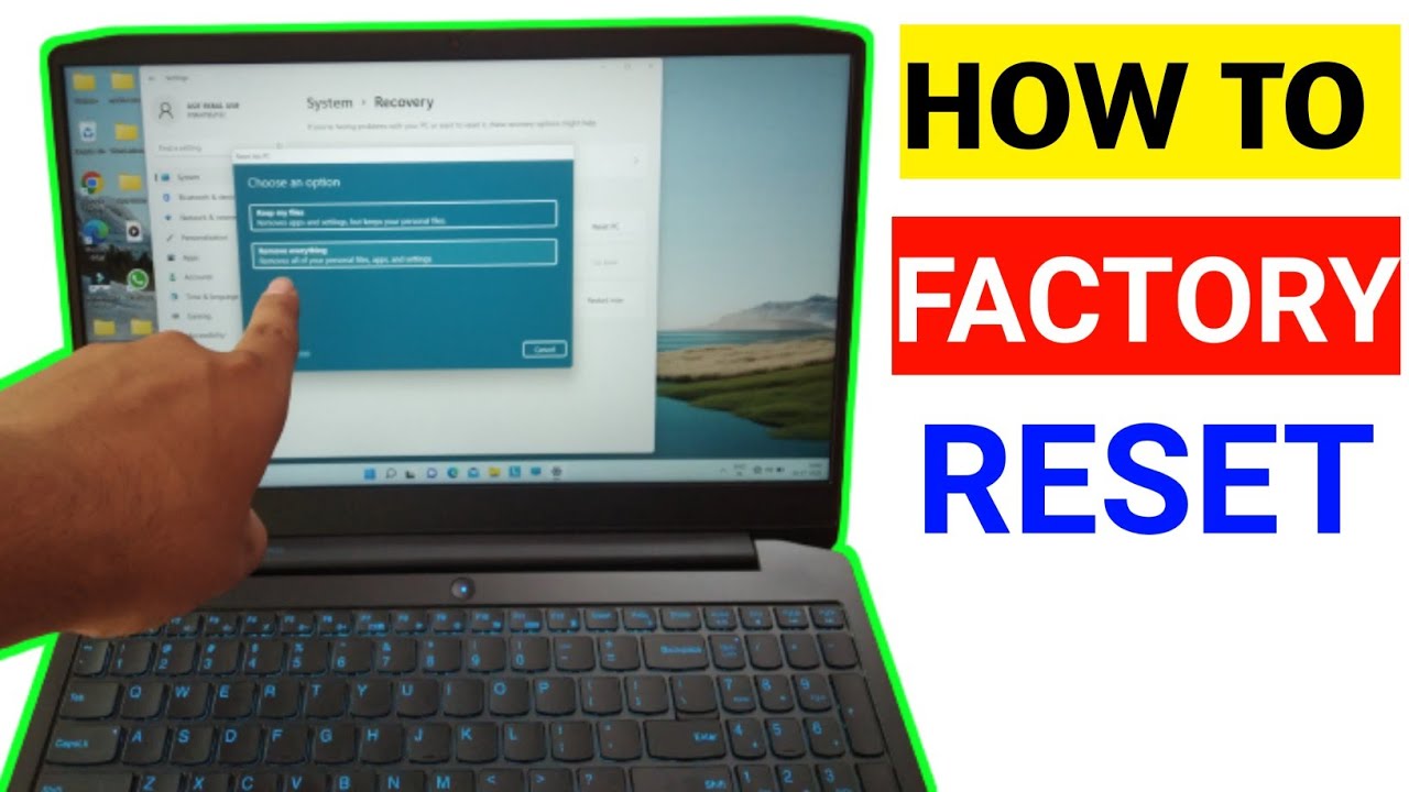 How to Factory Reset Windows 10&11 | How To Reset Windows 10,11,7,8 ...