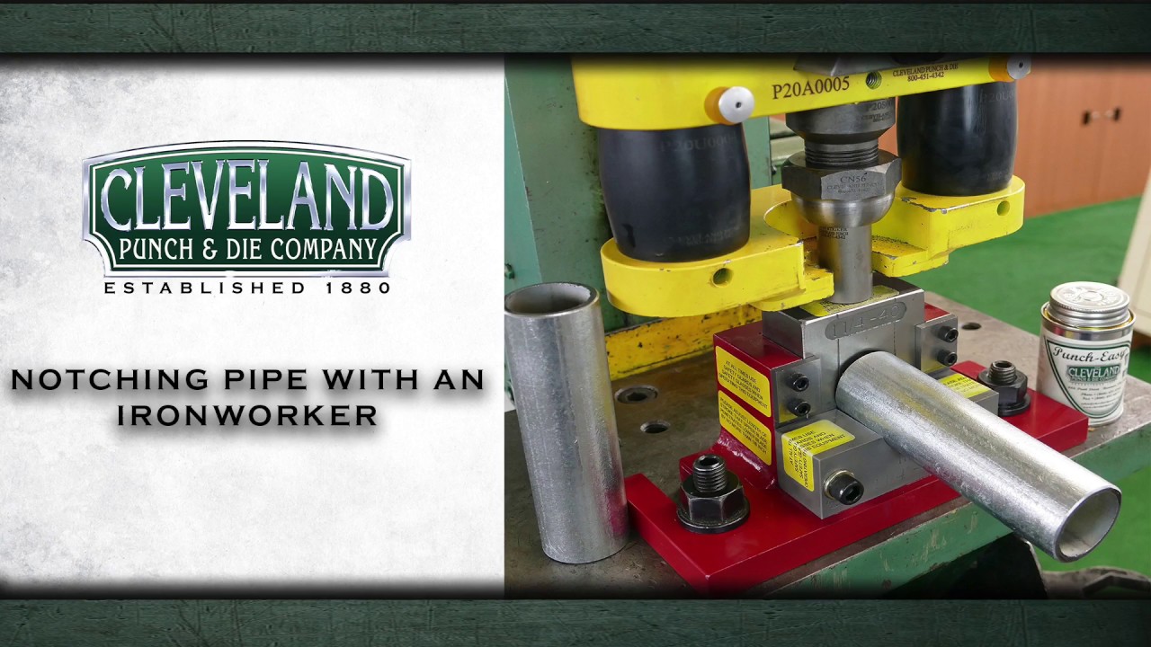 Fastest Way to Notch Pipe on an Ironworker - YouTube