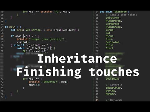 Creating a new programming language with Rust Part 47: Finishing touches on inheritance - YouTube