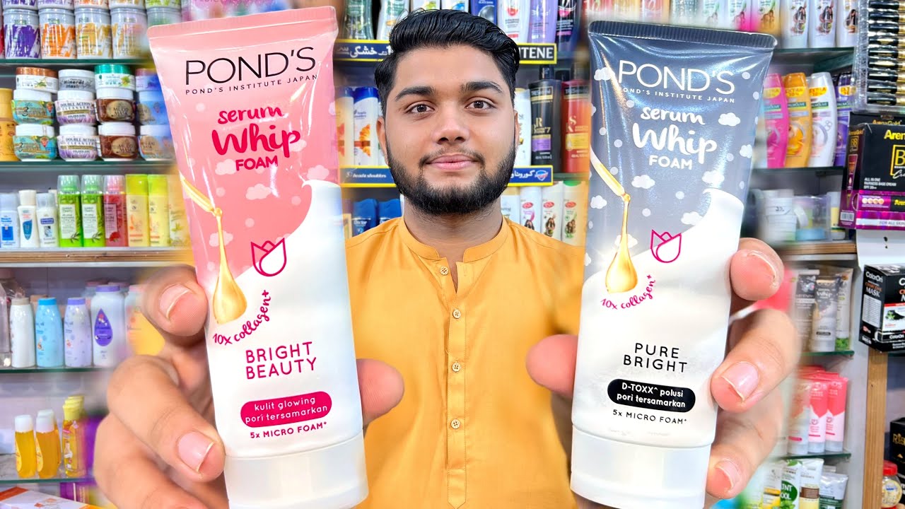 Ponds New Foaming Face Wash With Serum Whip foam | Extra Whitening Face ...