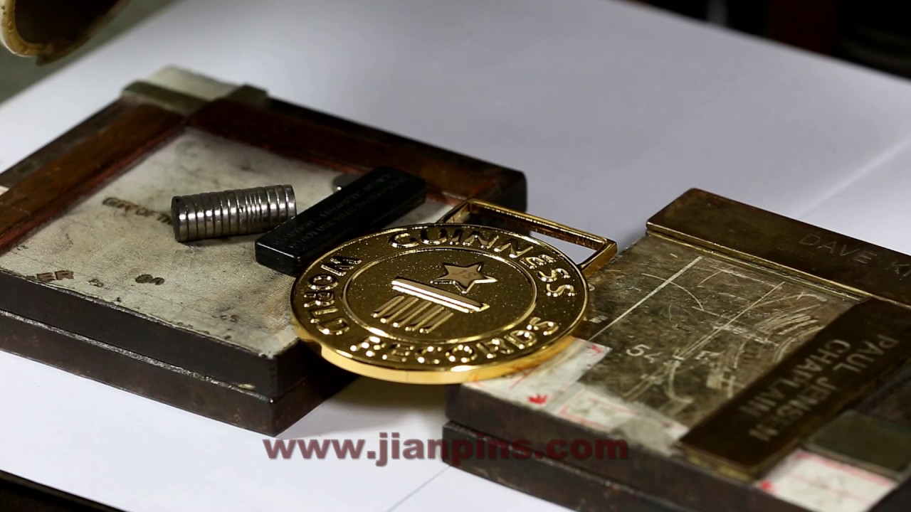 Professional laser engraving machine engrave pins & coins - YouTube