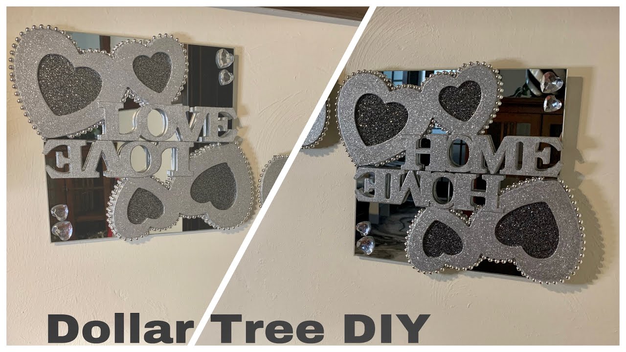 DIY Picture Frame Idea Using Mirrors || Dollar Tree DIY - YouTube