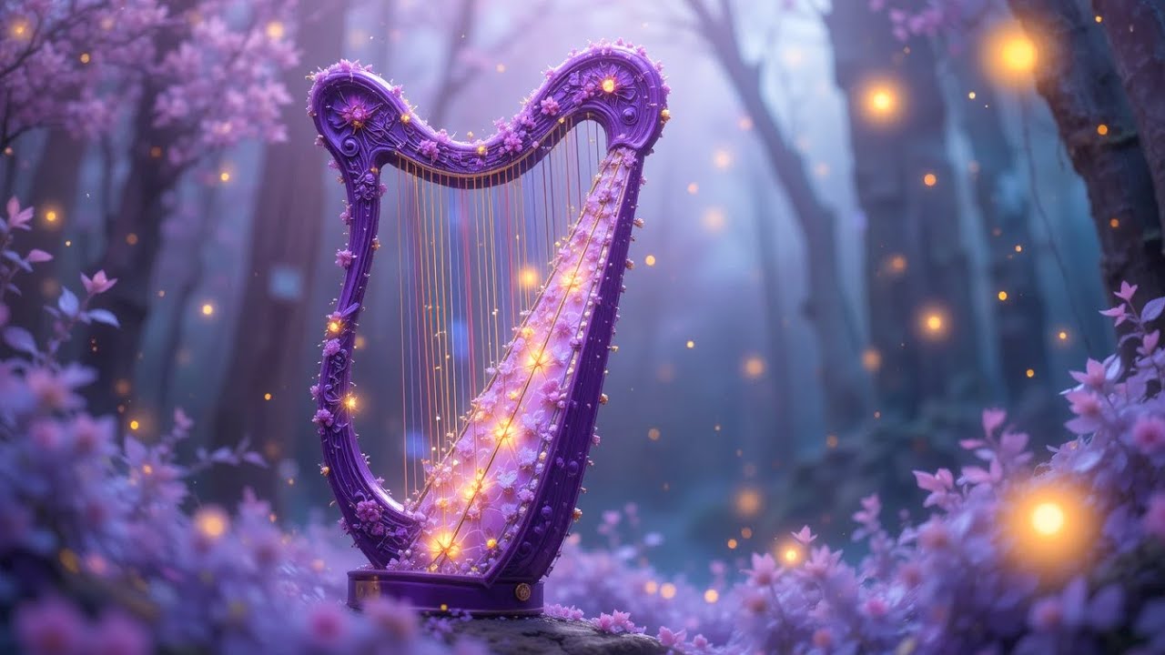 1 hour of Relaxing Harp Music - Soothe Emotions Music - YouTube