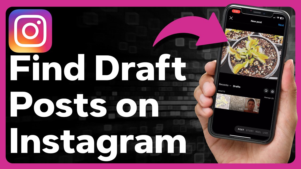 How To Find Draft Posts On Instagram - YouTube