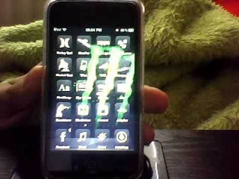 Nice theme for Ipod, Glasklart+Typophone 4 - YouTube