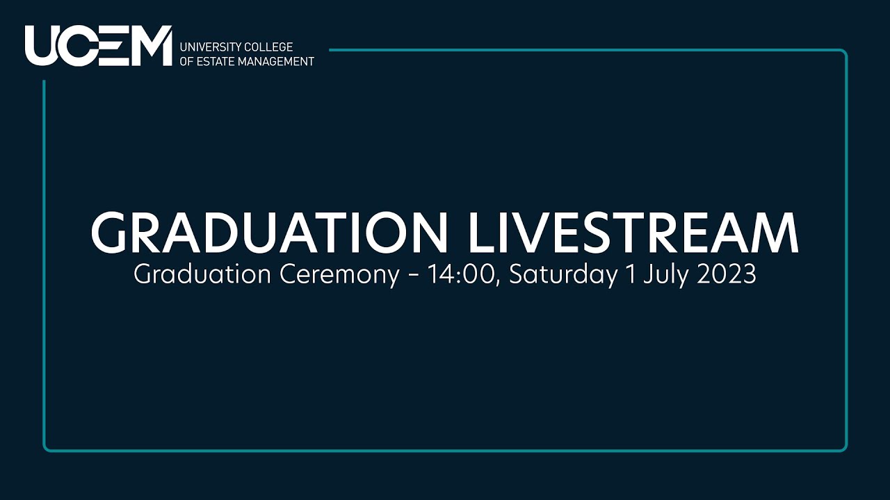 UCEM Graduation Ceremony – 14:00, Saturday 1 July 2023 - YouTube