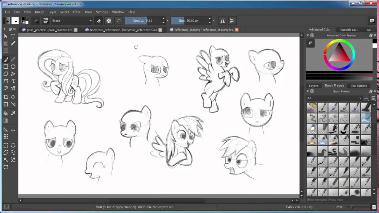 MLP Pose Drawing 01 - YouTube
