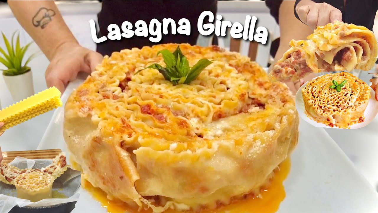 LASAGNA GIRELLA piatto italiano con RAGÙ e BESCIAMELLA Christmas recipe ...