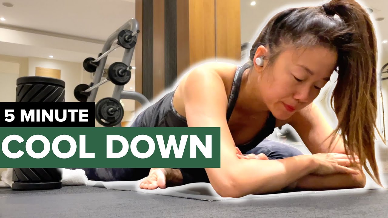 Yin Yoga Cool Down | Post-workout STRETCH - 5 minutes - YouTube