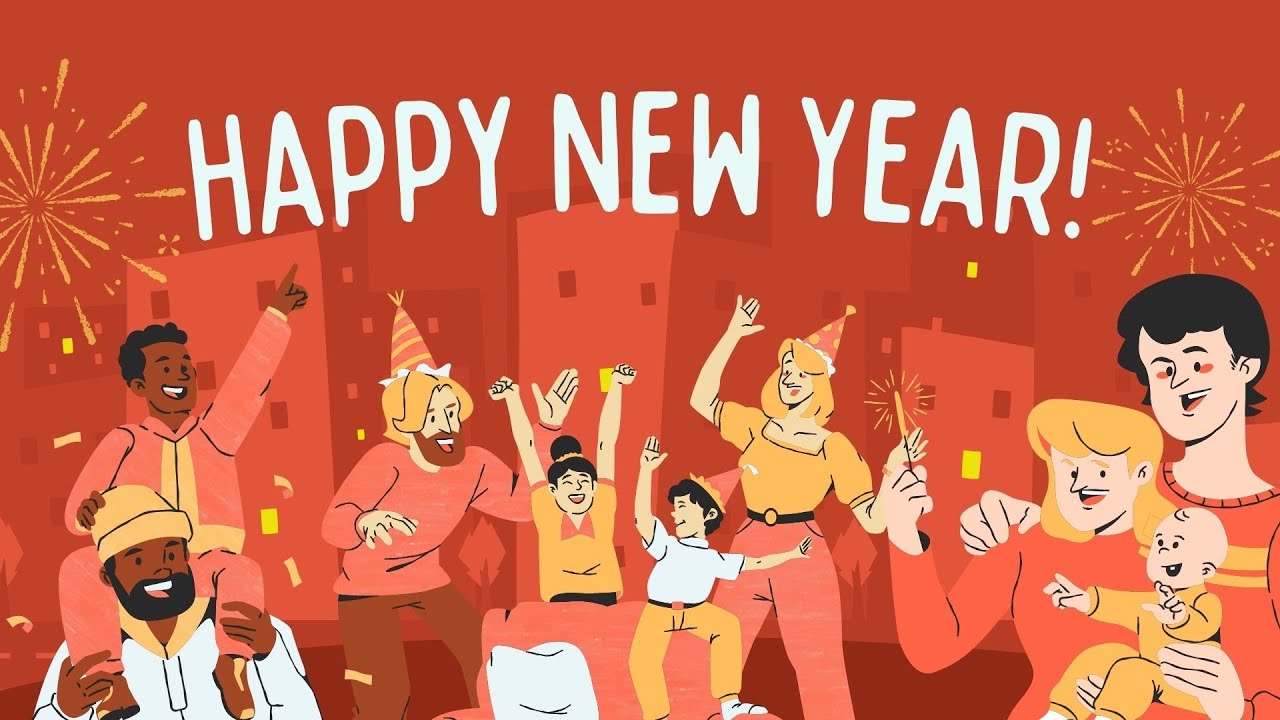 New Year PowerPoint Presentation: Traditions, Resolutions, and Global ...