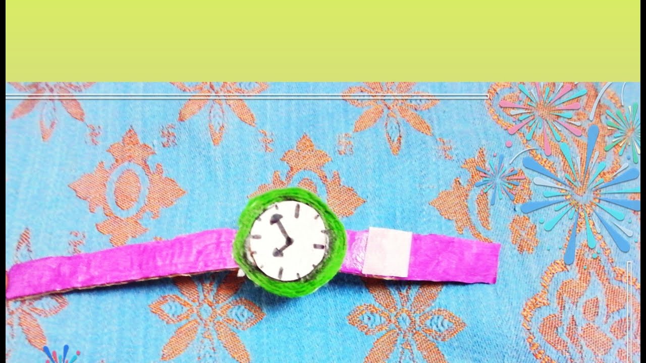 How to make watch at home |craft zooka | - YouTube