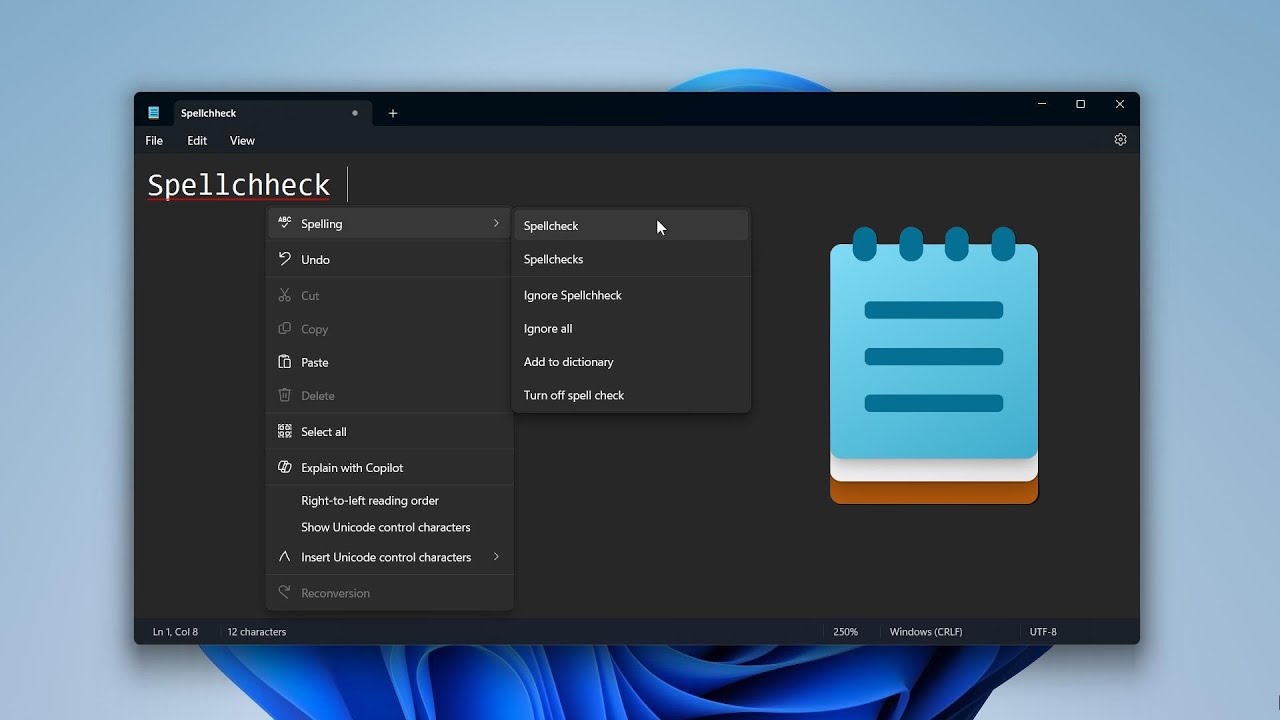 Windows 11 Notepad gets another Microsoft Word Feature - New Spellcheck ...