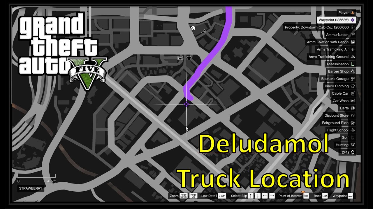 GTA V - Deludamol truck location - Mrs. Philips mission - YouTube