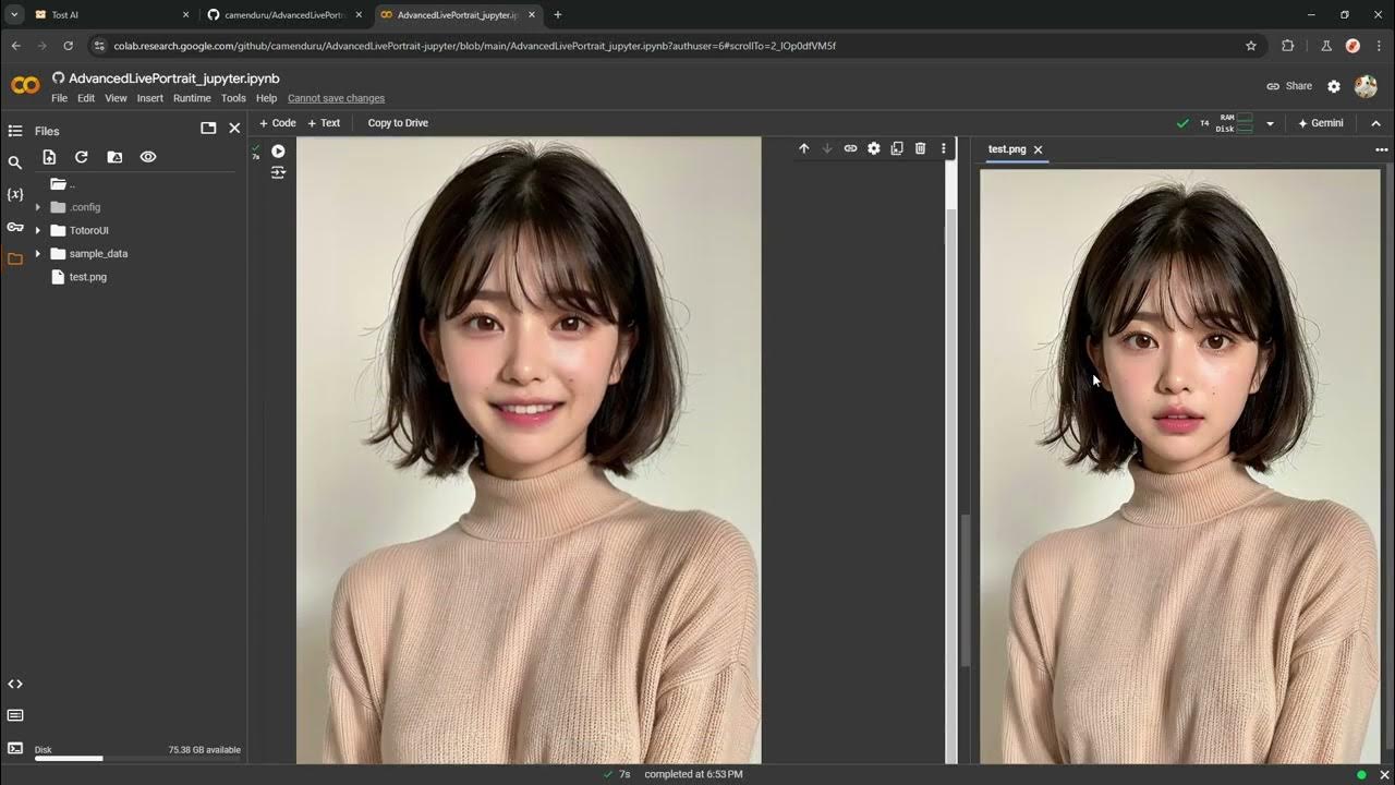 🖼 Advanced Live Portrait 🔥 Jupyter Notebook + Tost AI - YouTube
