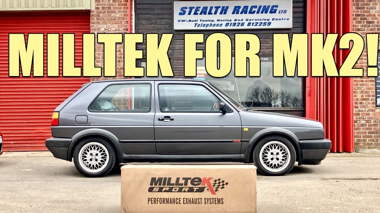 MILLTEK EXHAUST for Mk2 VW Golf GTI 8v-SOUNDS + LOOKS SO GOOD! #GTI #VW ...