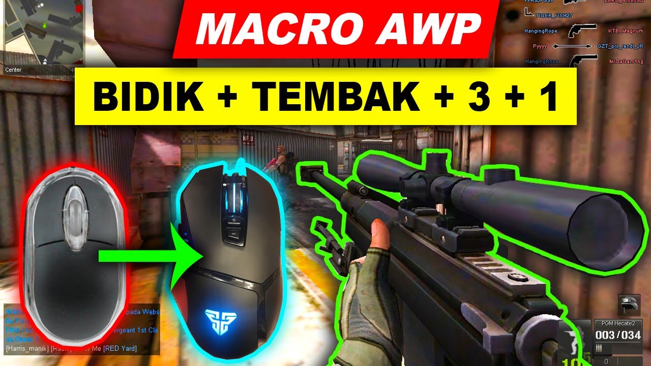 Cara Mengubah Mouse Biasa Jadi Macro untuk AWP SNIPER - Pointblank ...