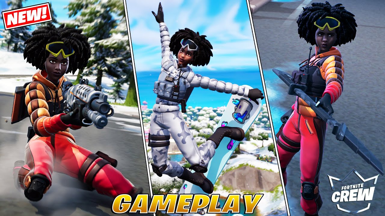 *NEW* Snow Stealth Slone Skin Both Styles(January Crew Pack) Gameplay ...