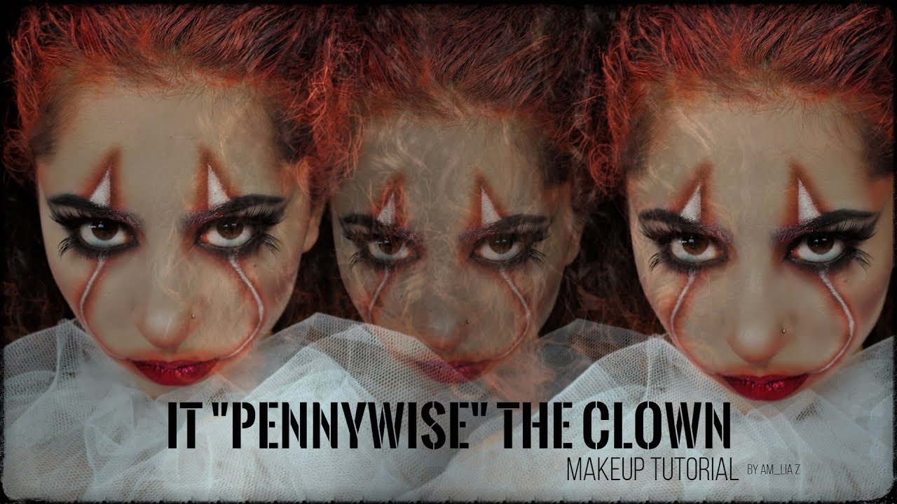 IT 'PENNYWISE' HALLOWEEN 2017 Glam Makeup Tutorial | Scare with Style ...