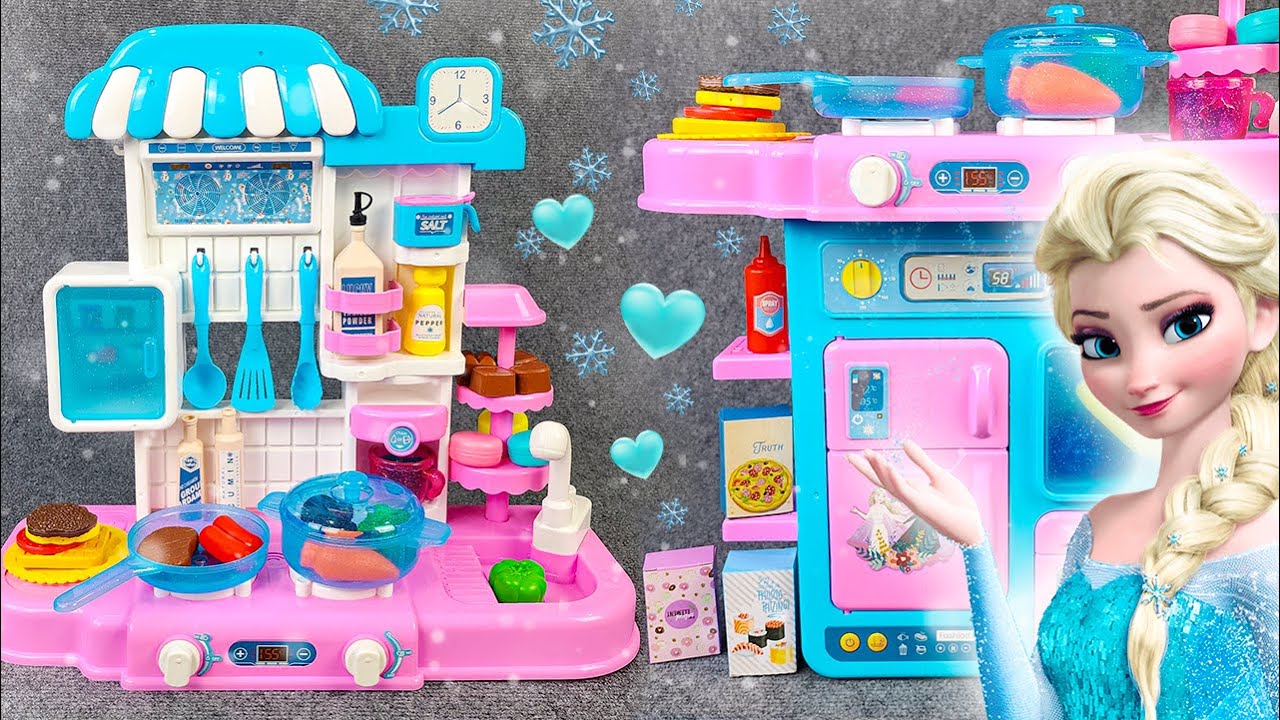 Satisfying with Unboxing Frozen Elsa Kitchen Playset, Disney Toys ...