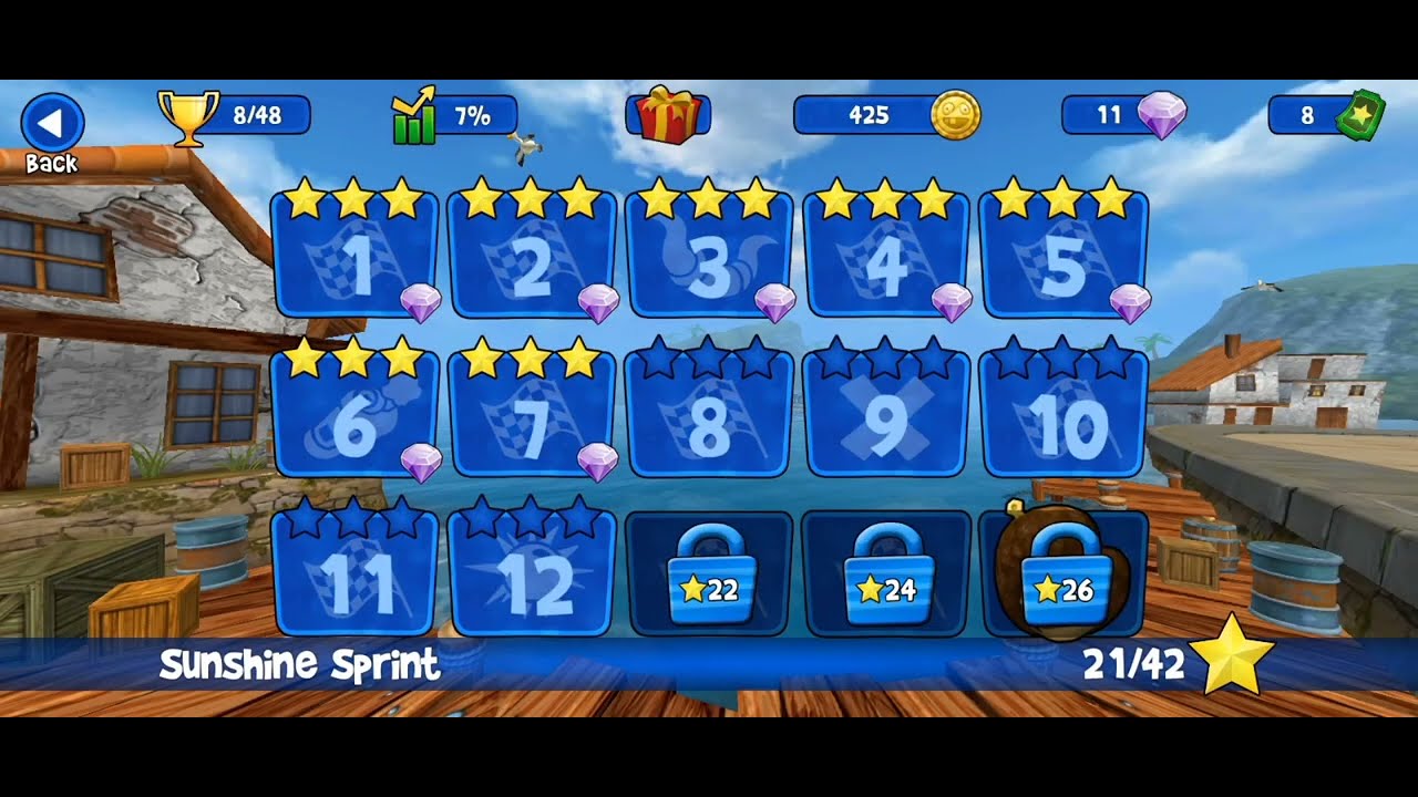 BEACH BUGGY RACING MOBILE GAMEPLAY WALKTHROUGH - SUNSHINE SPRINT ...