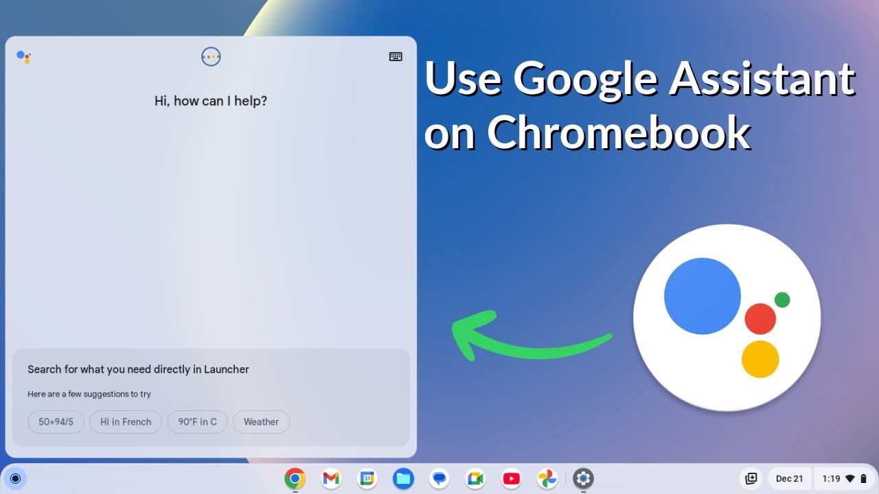 How to Use Google Assistant on Your Chromebook - YouTube