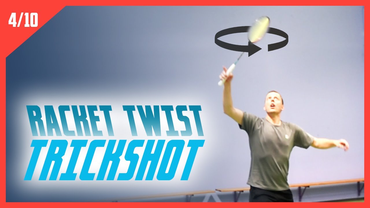 TRICKSHOT 4/10 racket twist deception shot - YouTube