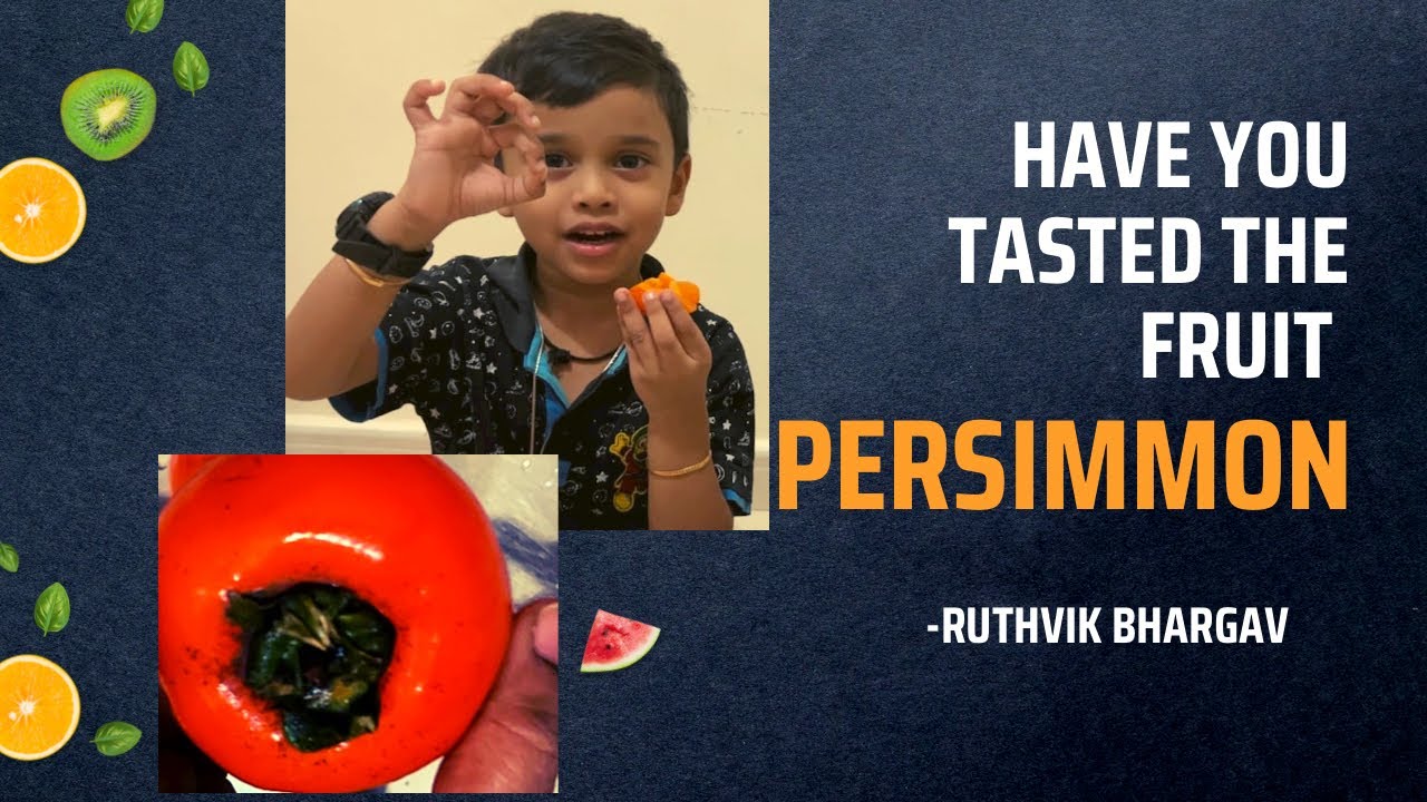 Persimmon fruit |divine fruit| tasting persimmon fruit |benefits of ...